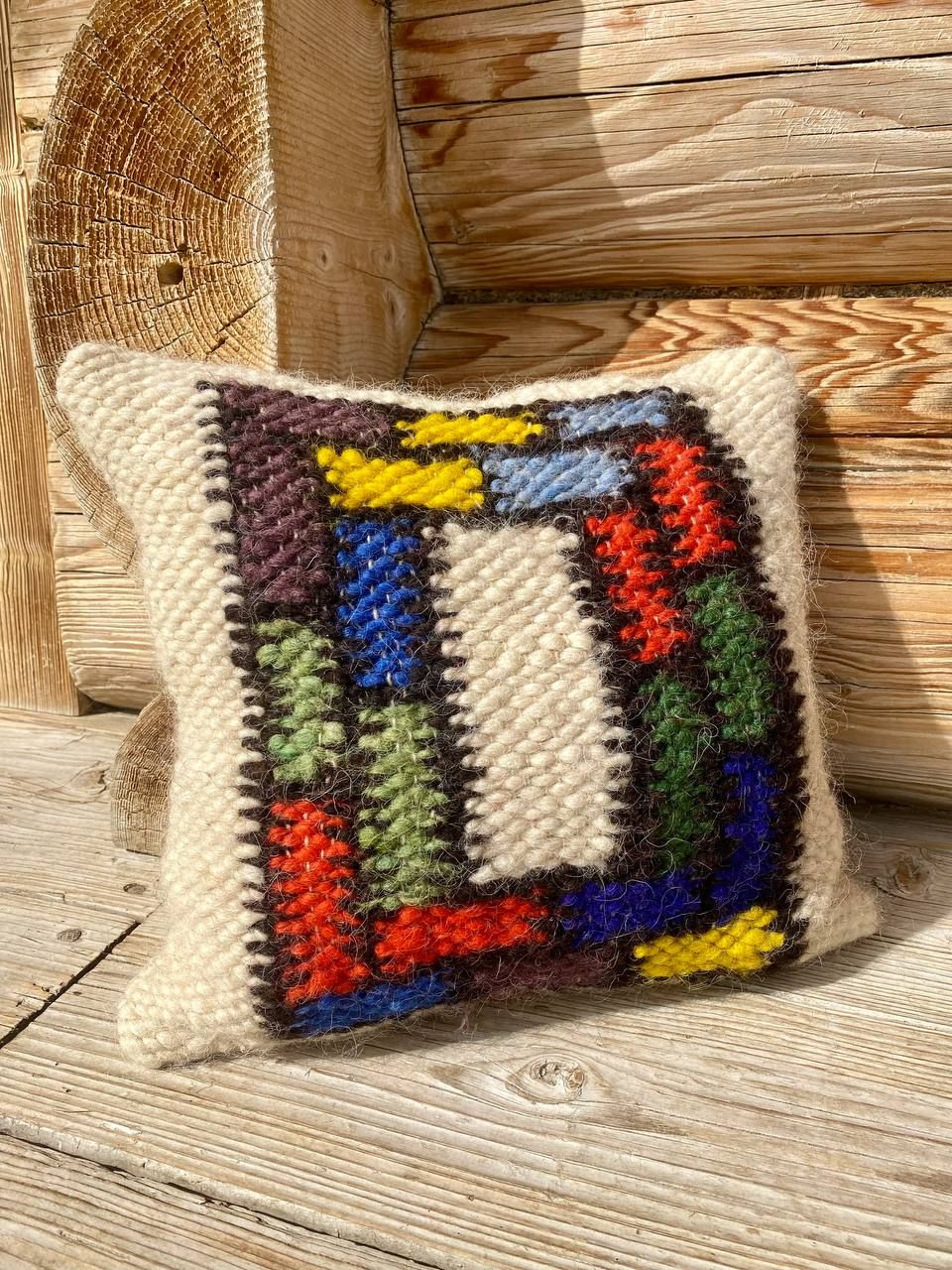 Sheep wool pillow for Easter square buy in the MAIIMO online store